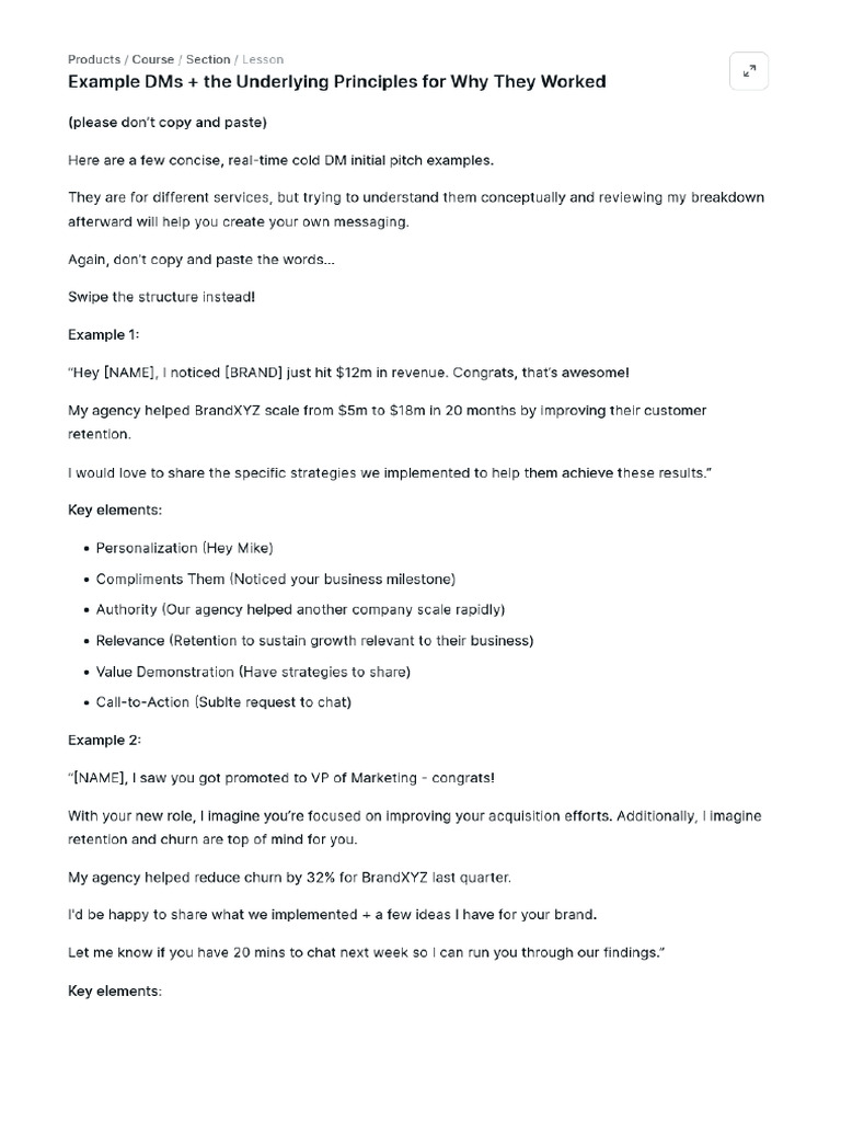 05-Example DMs The Underlying Principles For Why They Worked | PDF ...