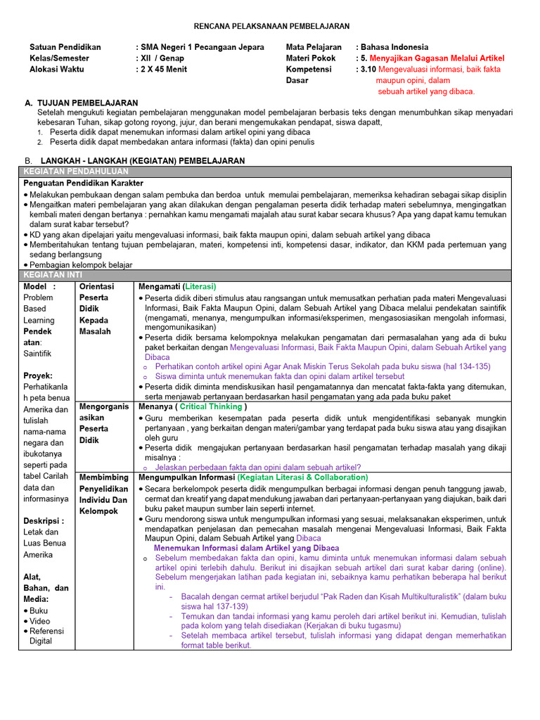 Modul Observasi Semester Maret-2324 | PDF