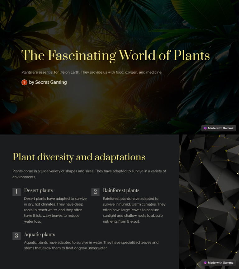 The Fascinating World of Plants | PDF | Home & Garden
