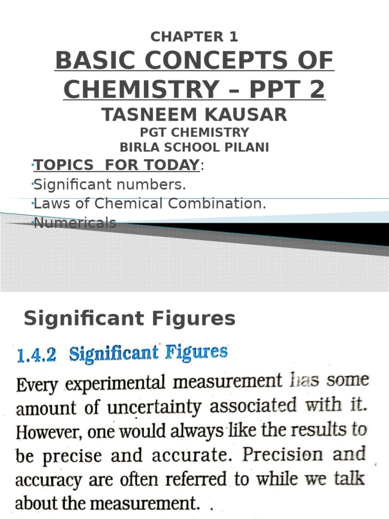 Class 11 Basic Concepts Ppt 2 | PDF