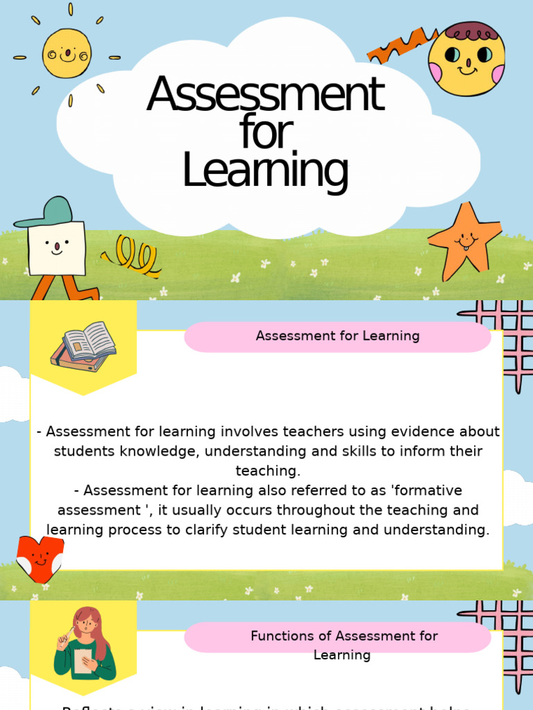Assessment For Learning | PDF