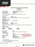 LMIA | PDF | Employment | Foreign Worker