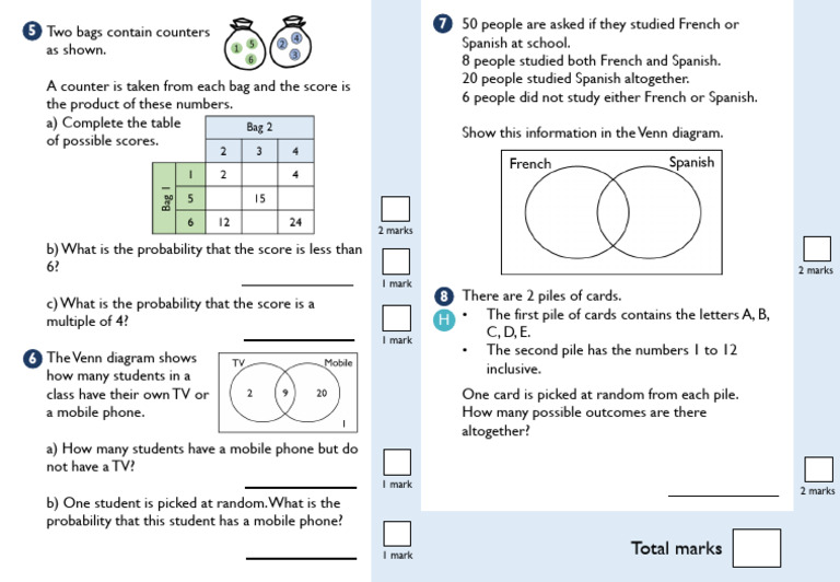 Math Probability Exercises | PDF