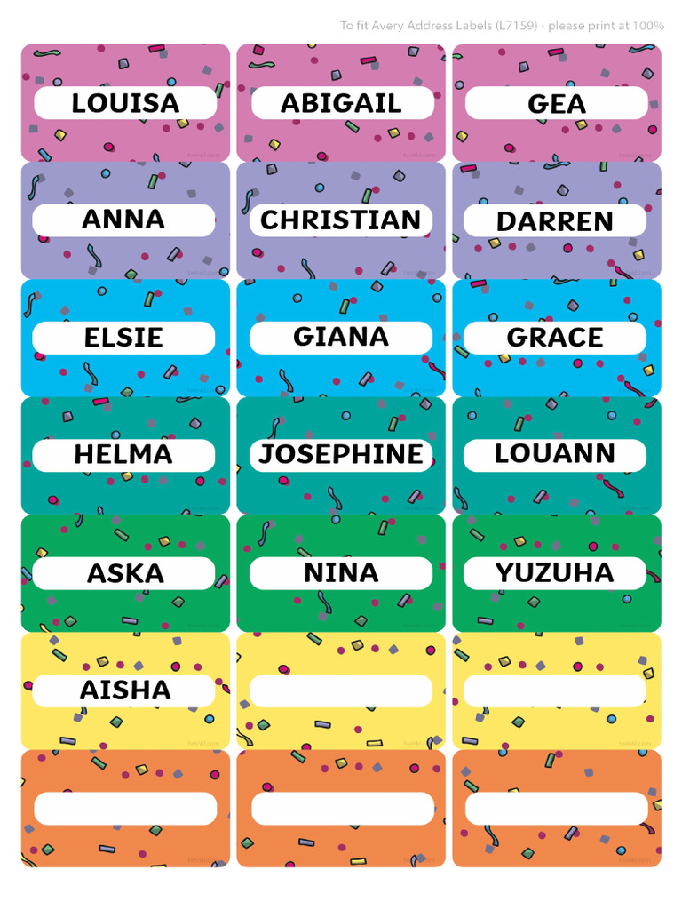 T TP 1684149847 Small Editable Name Tags - Ver - 2 | PDF