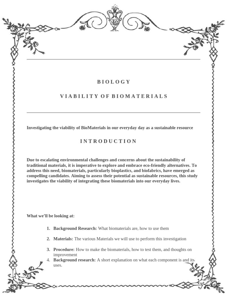 BioProject SA2 2024 | PDF | Textiles | Sustainability