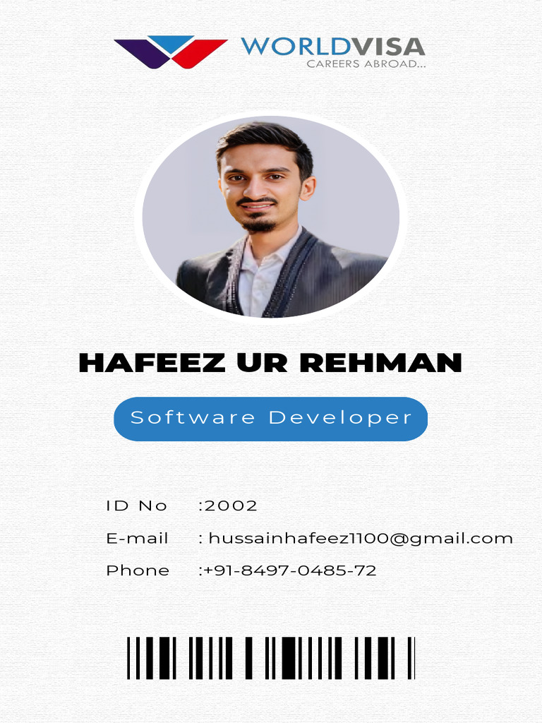 Blue Bold Company ID Card | PDF