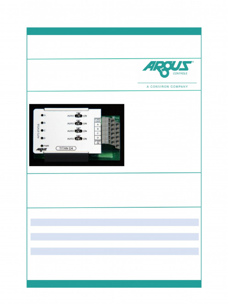 TTN D4 1.0 - C Data Sheet Revised July 2017 | PDF | Fonte de energia | Relé