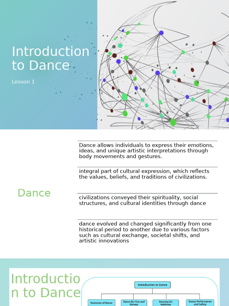 1 Introduction To Dance | PDF | Diet (Nutrition) | Diet & Nutrition