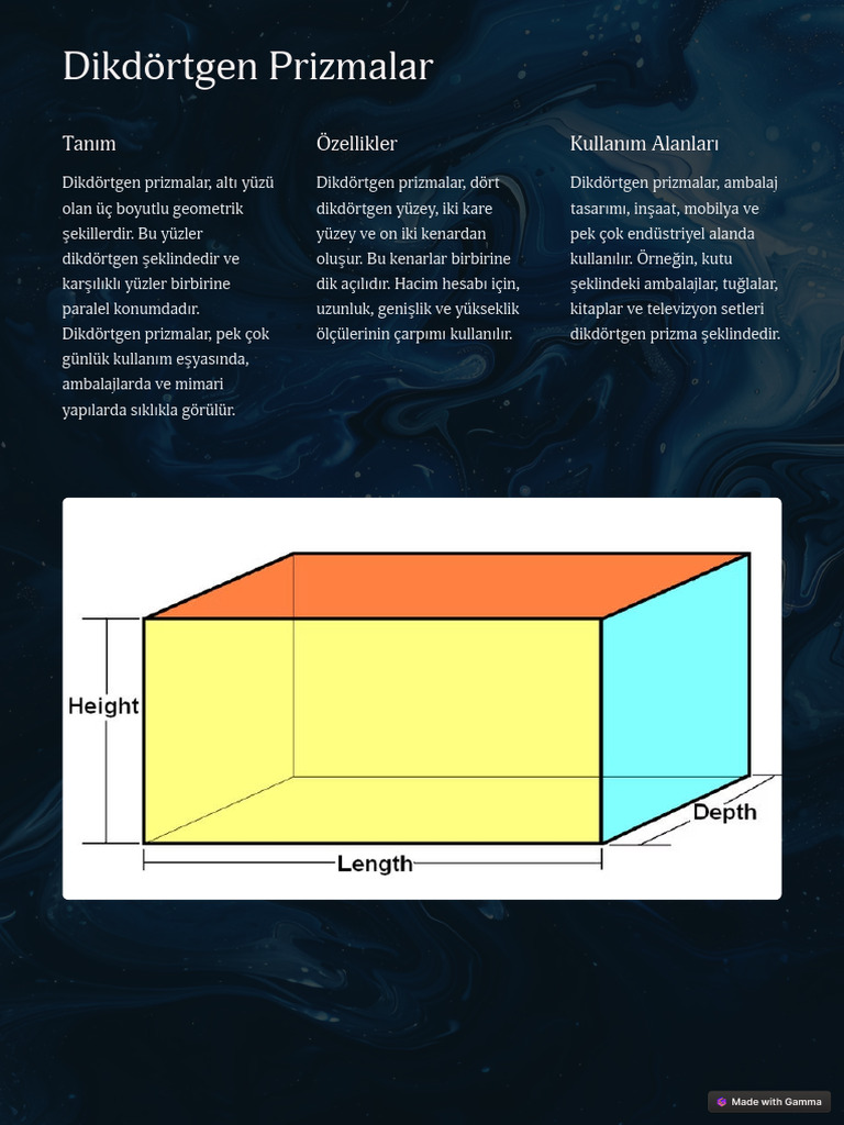 Dikdortgen Prizmalar | PDF