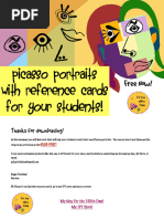 Picasso Portrait Collage Template | PDF