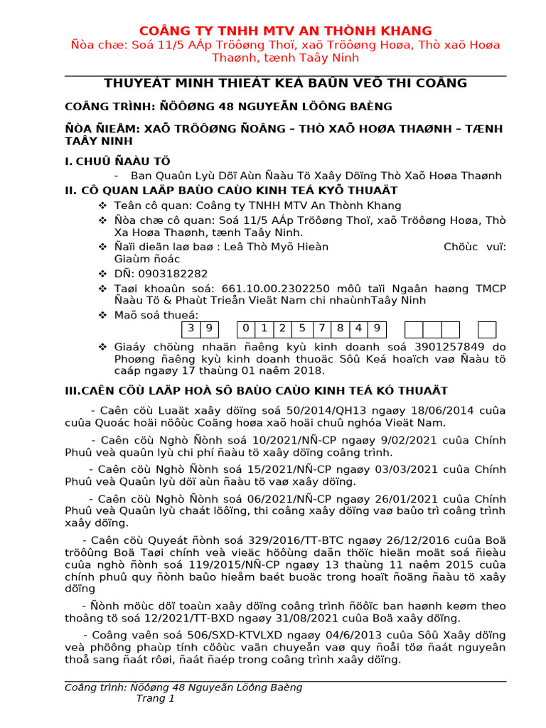 TM TKKT Duong 48 | PDF