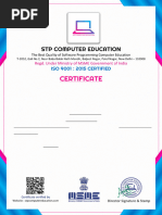 Coursera Certificate Example | PDF