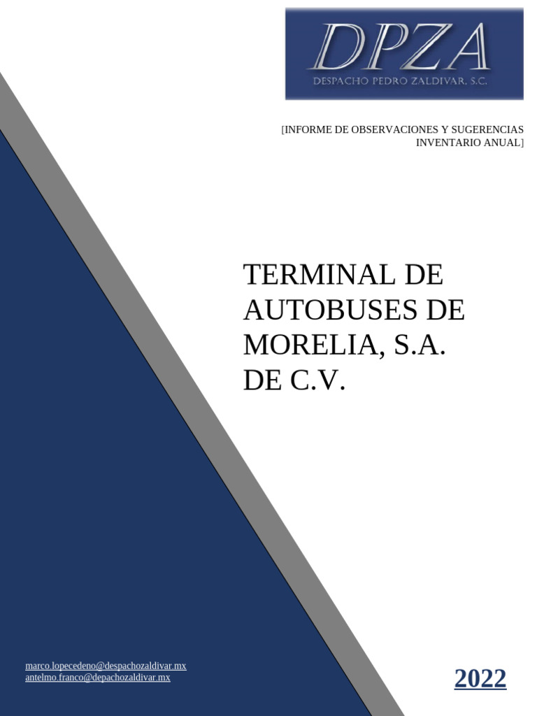 Informe 2022 Inventario - TAM Ok | PDF | Auditoría | Valoración (Finanzas)
