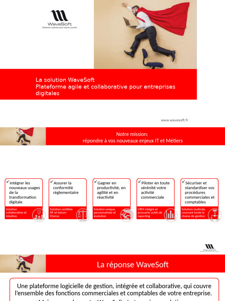 Messages Clés Gamme Wavesoft V2 | PDF | Progiciel de gestion intégré | Petite ou moyenne entreprise