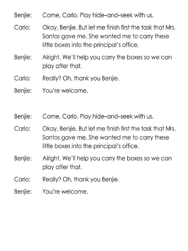 Speaking Drill Dialogue | PDF