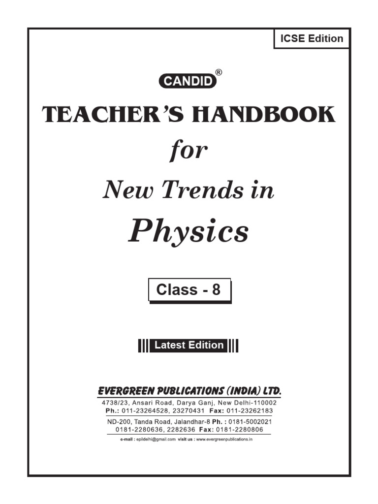 New Trends in Icse Physics 8 | PDF | Buoyancy | Gases