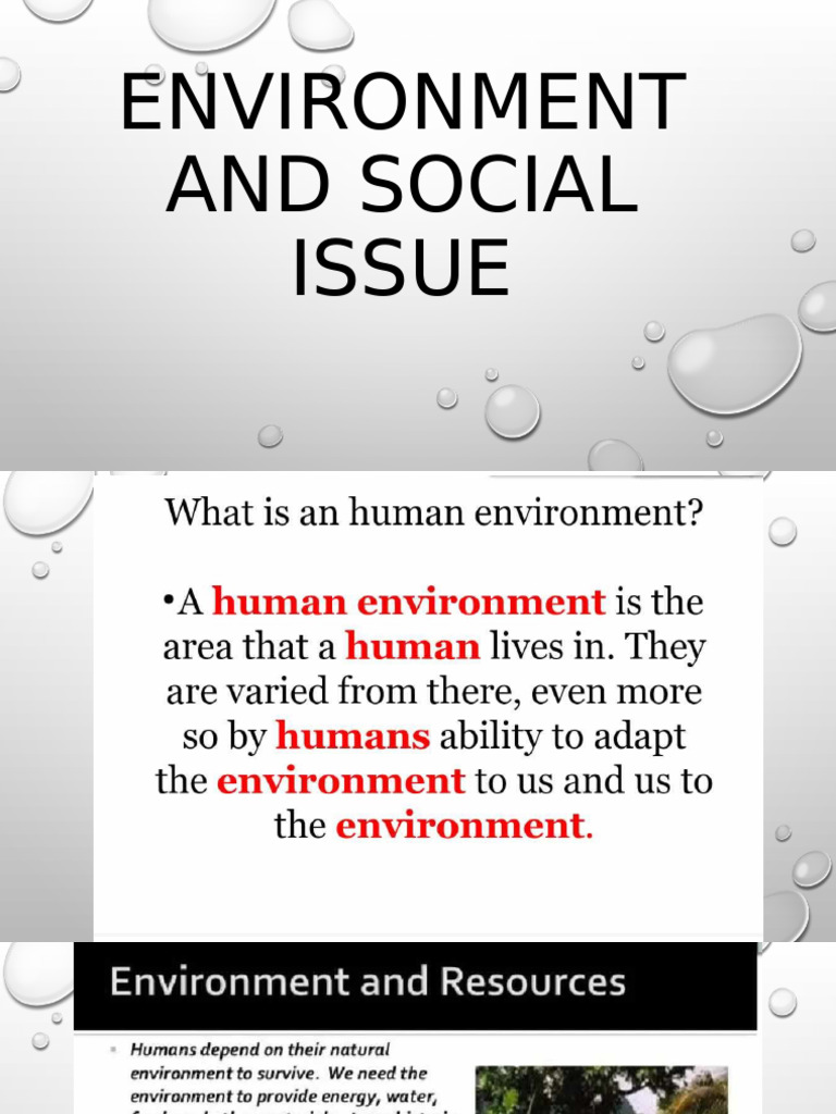 Environment and Social Issue | PDF | Science & Mathematics