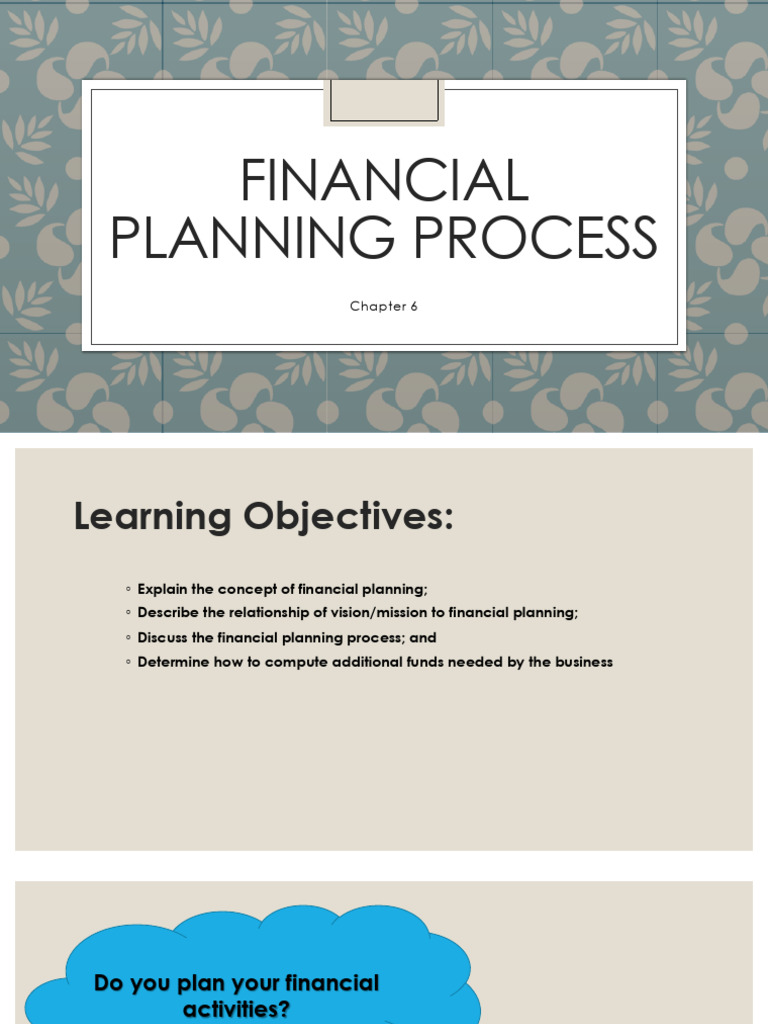 Financial Planning Process Explained | PDF | Financial Plan | Expense