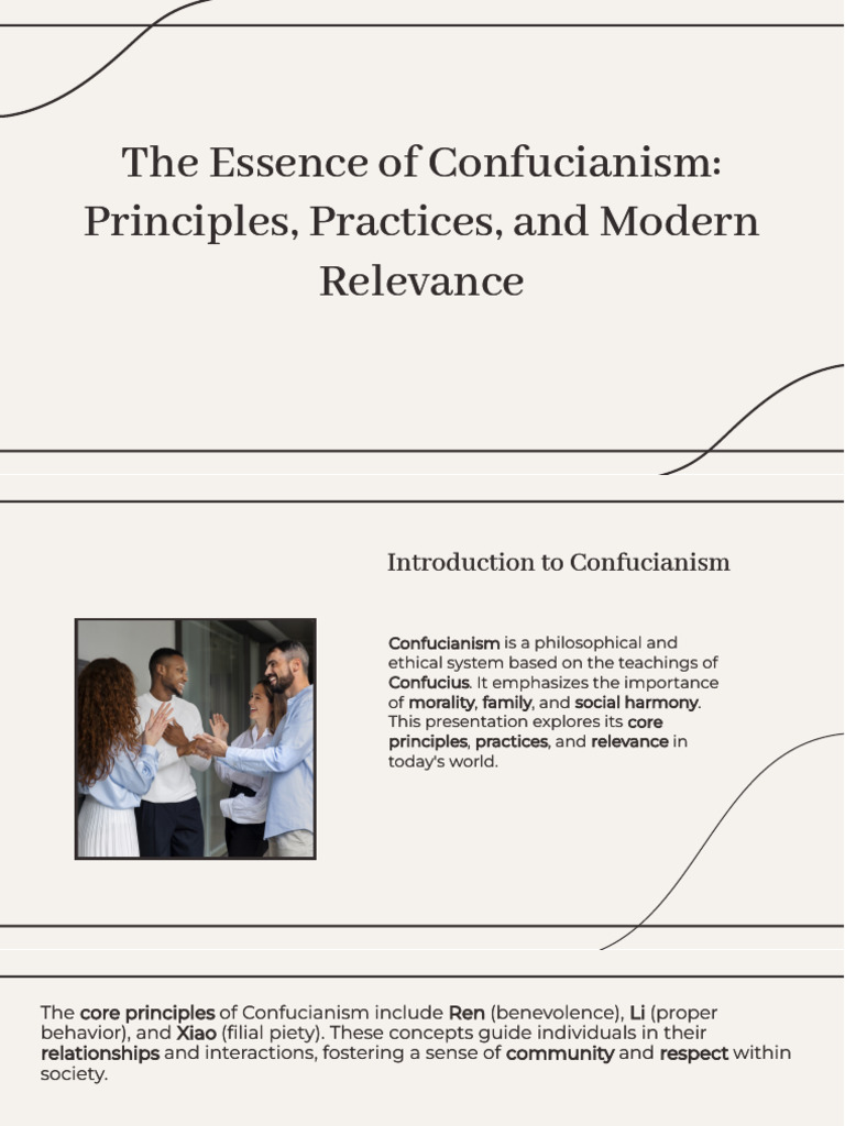 Slidesgo The Essence of Confucianism Principles Practices and Modern ...