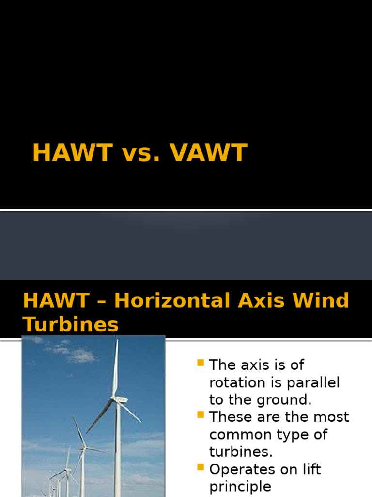 HAWT-vs-VAWT | PDF | Wind Turbine | Rotation