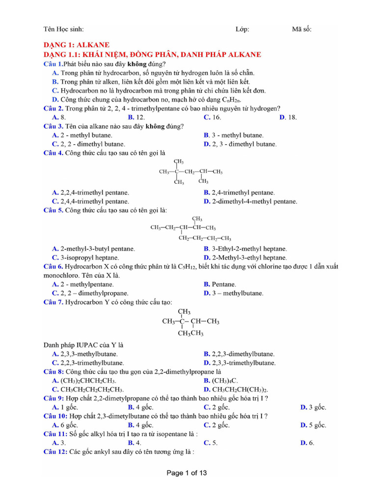 BTTN Hydrocarbon Lop 2023 | PDF