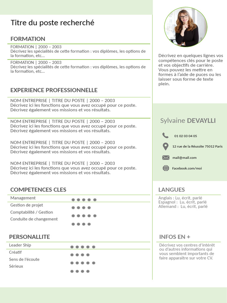 CV 046 | PDF | Évolution de carrière