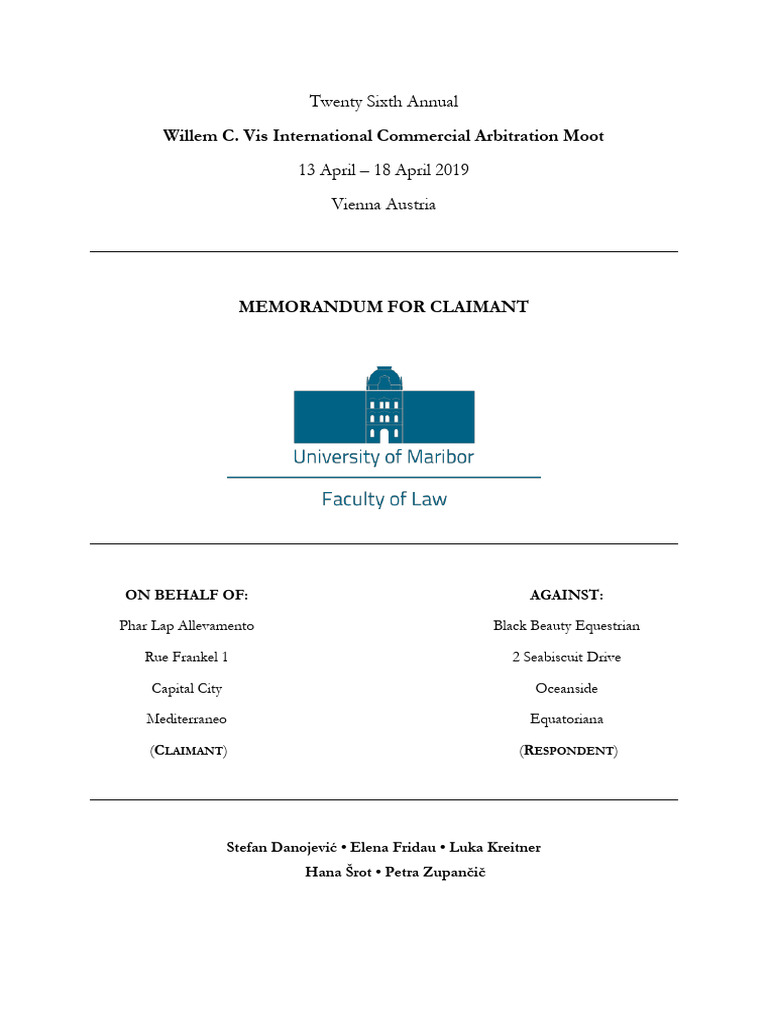 MFC 2018 | PDF | Arbitration