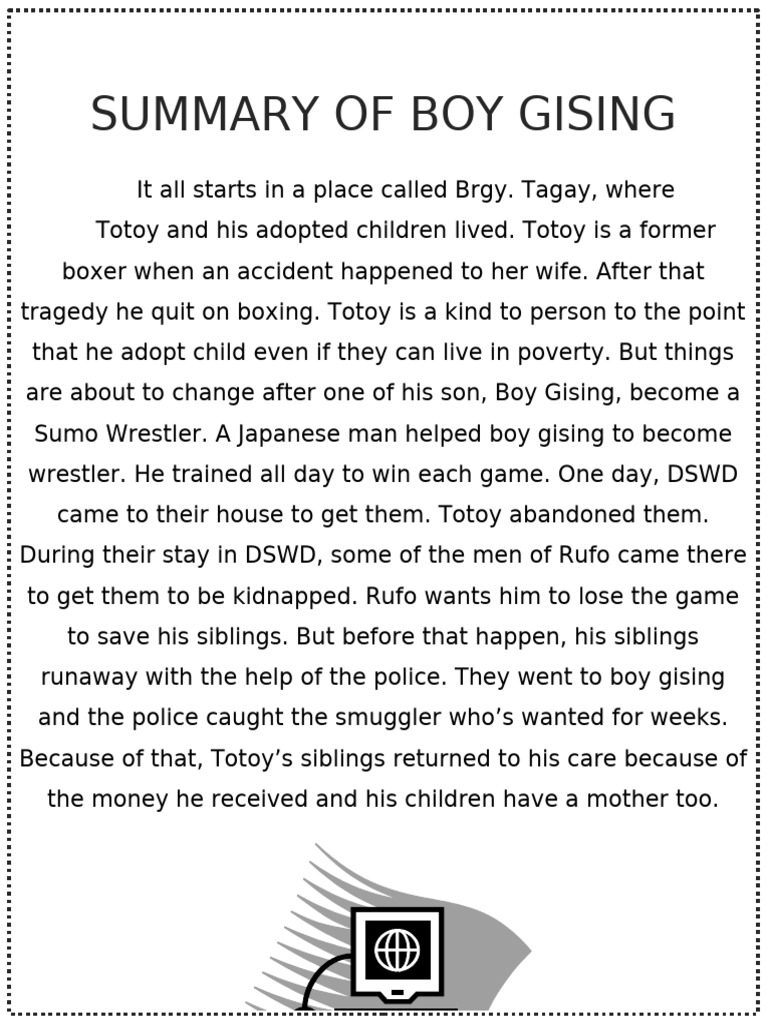 Inspiring Journey of Boy Gising | PDF