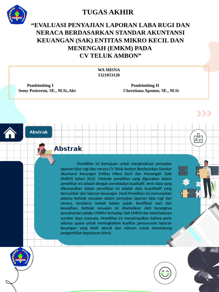 Contoh PPT TA | PDF | Pengelolaan Keuangan & Uang | Teknologi & Rekayasa