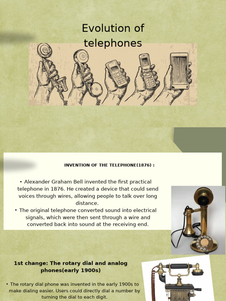 Evolution of Telephones: 1876 to Today | PDF | Telephone | Smartphone