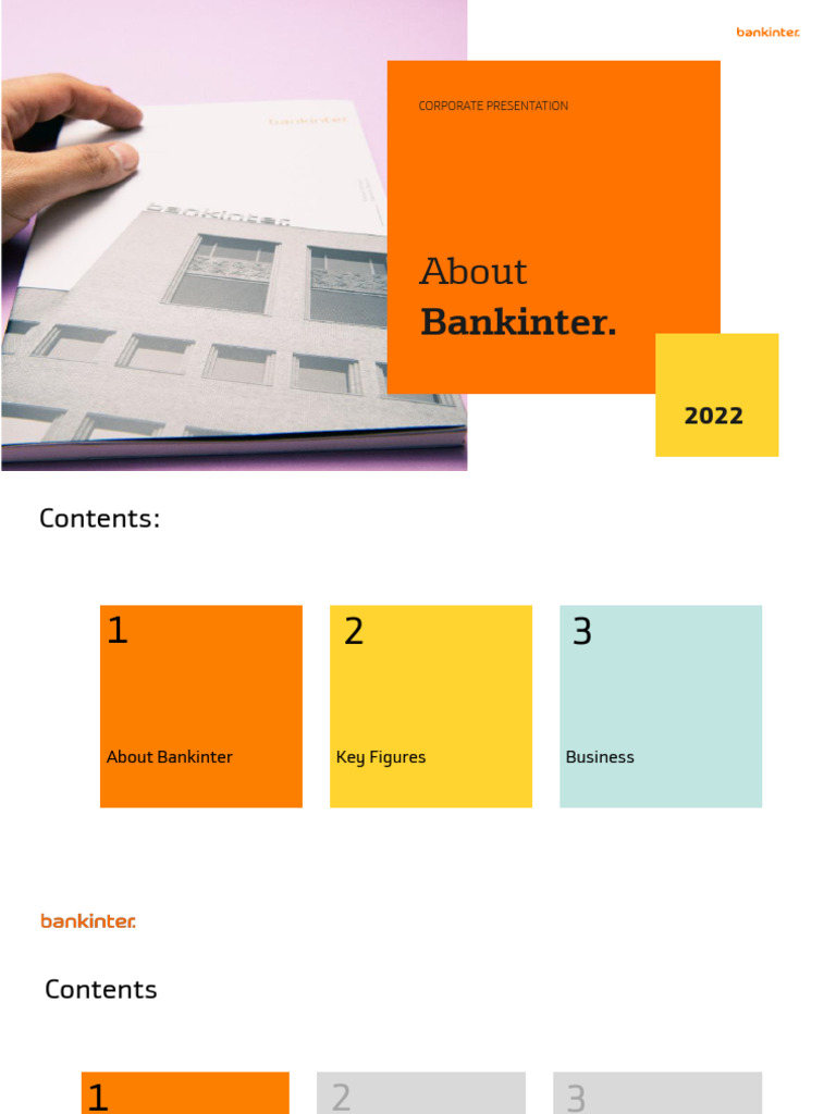 Bankinter Corporate Overview 2022 | PDF | Banks | Investing