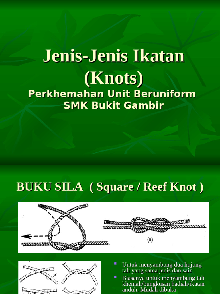 Panduan Ikatan Tali Perkhemahan | PDF | Griya & Taman