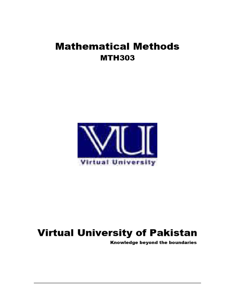 Handouts MTH303-1 | PDF | Differential Calculus | Trigonometric Functions