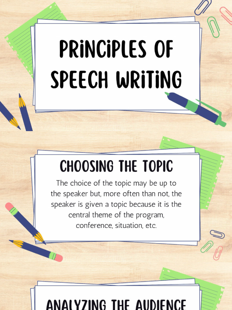 L13 Principles of Speech Writing | PDF