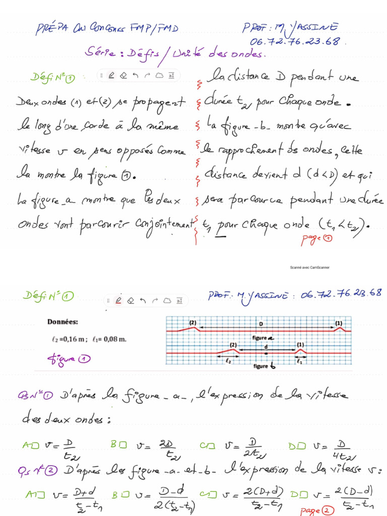 Série Des Ondes Cours 1&2&3 | PDF