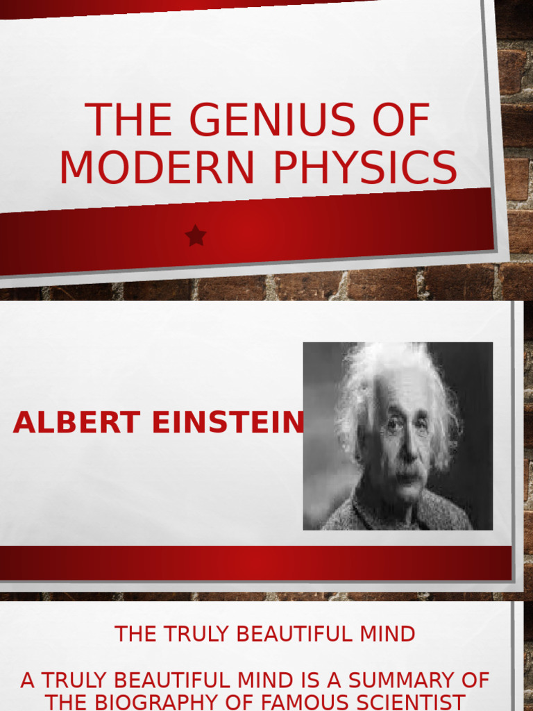 Albert Einstein: A Beautiful Mind | PDF | Albert Einstein