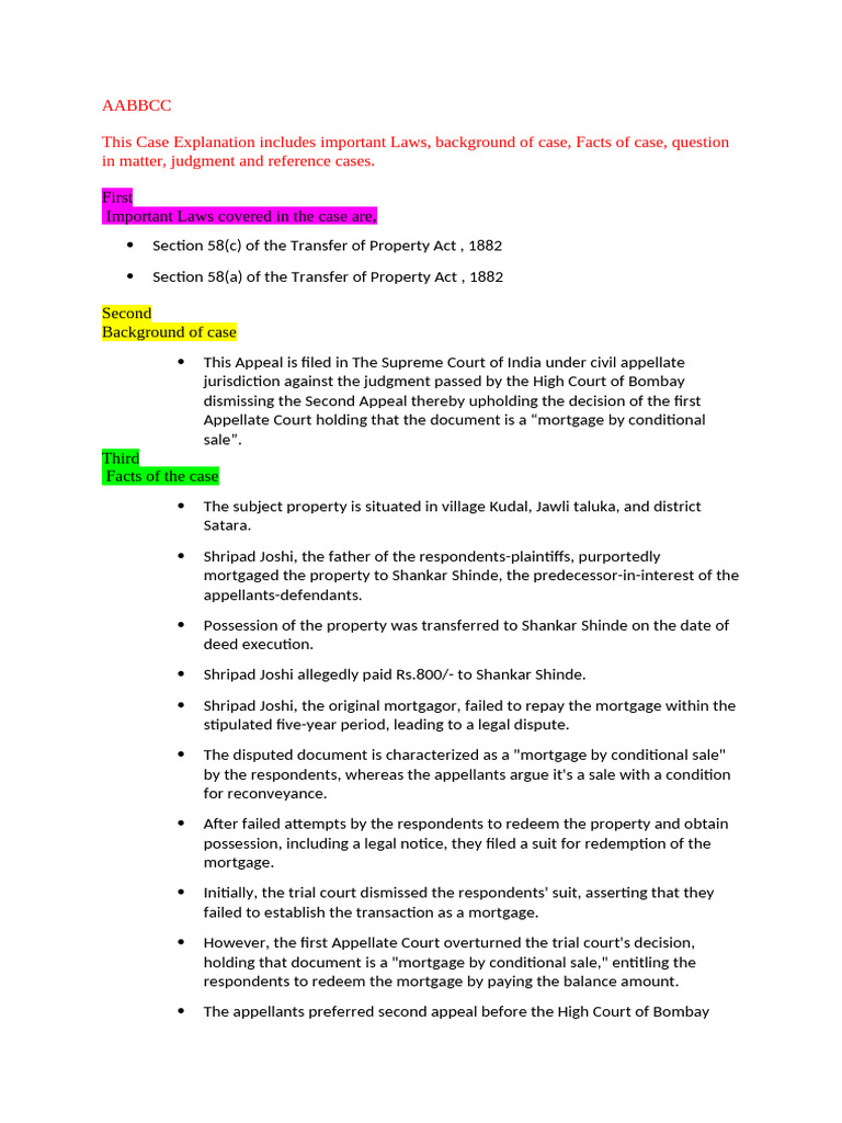 SC234 | PDF | Mortgage Law | Lawsuit