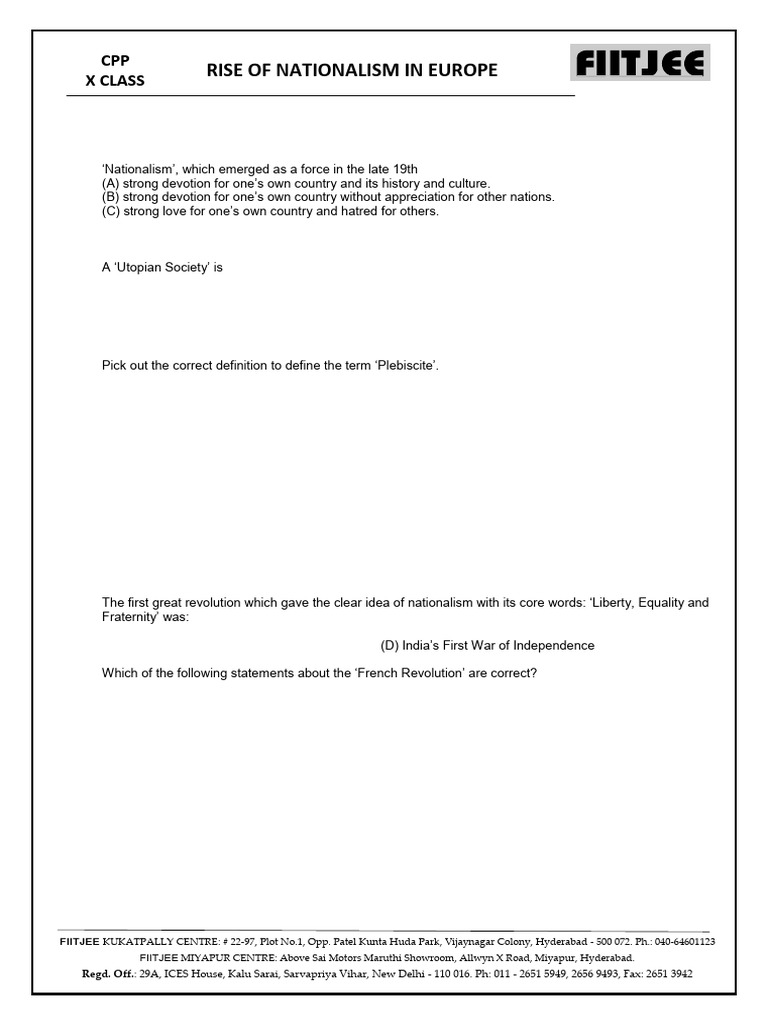 Nationalism in 19th Century Europe | PDF | Kingdom Of Prussia ...