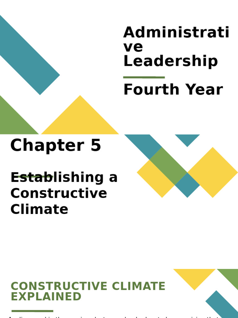 Administrative Leadership Lect 5 | PDF | Group Cohesiveness | Leadership