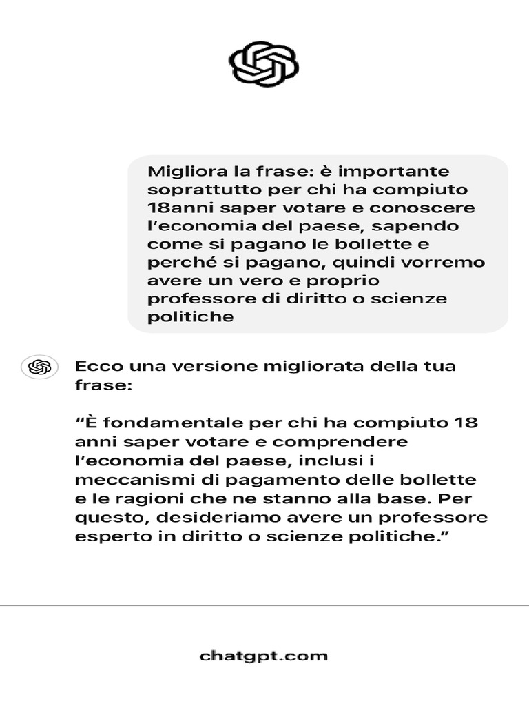 Importanza Di Educazione Civica | PDF