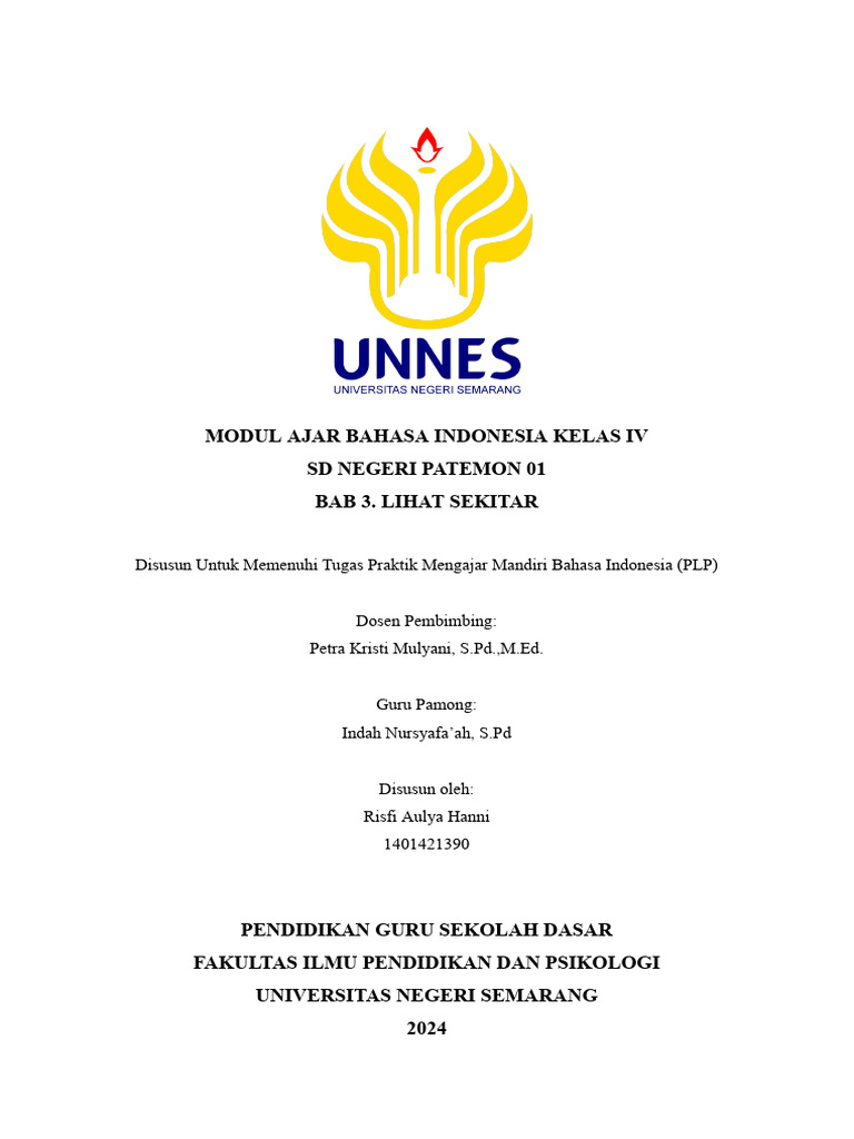 MODUL AJAR - Kel - IV - Teks Deskripsi - Bahasa Indonesia | PDF