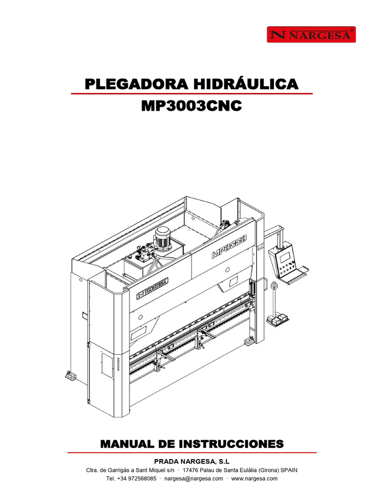 Plegadora de Chapa MP3003 CNC 1 | PDF | Control numerico | Tornillo