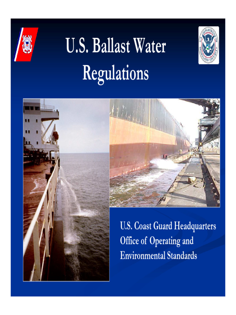 U.S. Ballast Water Management Regulations | PDF
