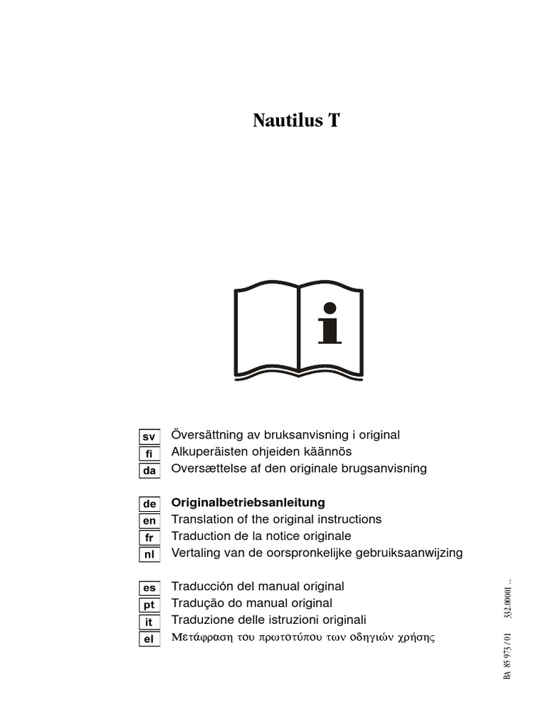 Nautilus T Manual | PDF