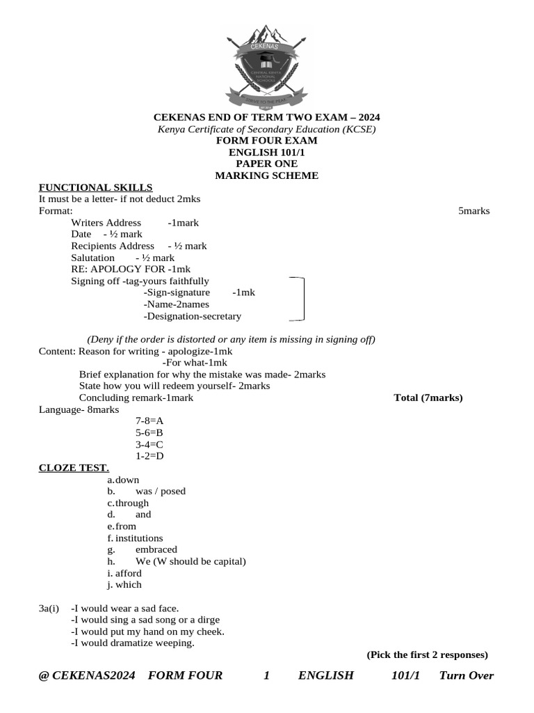 English Pp1 Answers | PDF | Human Communication