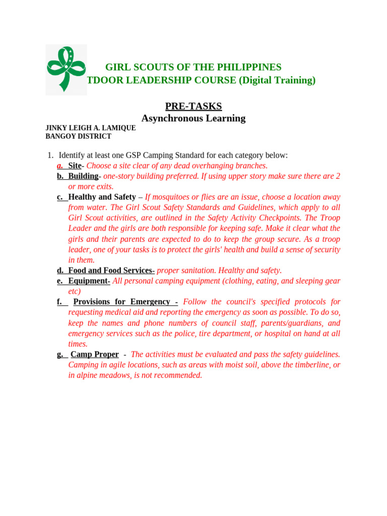 LAMIQUE - PRE TASK | PDF