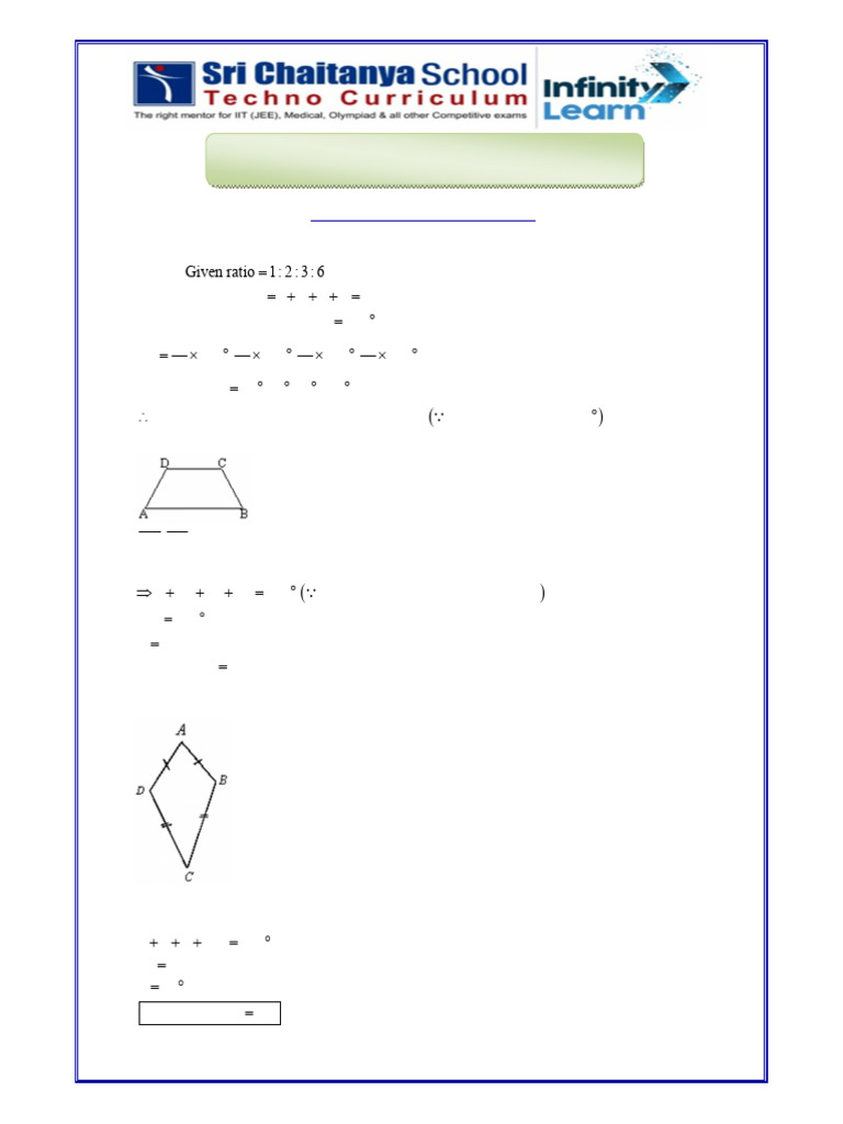 Intso-Mtso Viii Class Geometry-4 Sol | PDF | Rectangle | Perpendicular