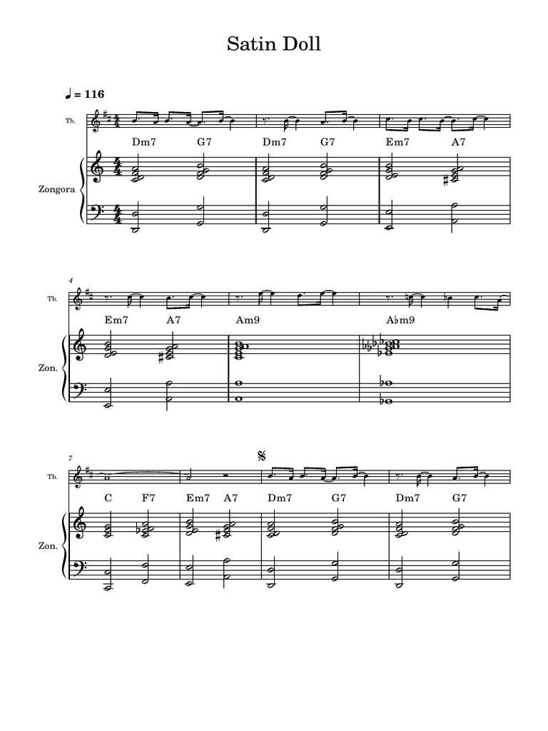 Satin Doll - Zongora | PDF