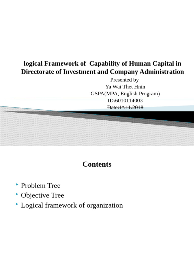 Logical Framework of Organization | PDF | Employment | Business