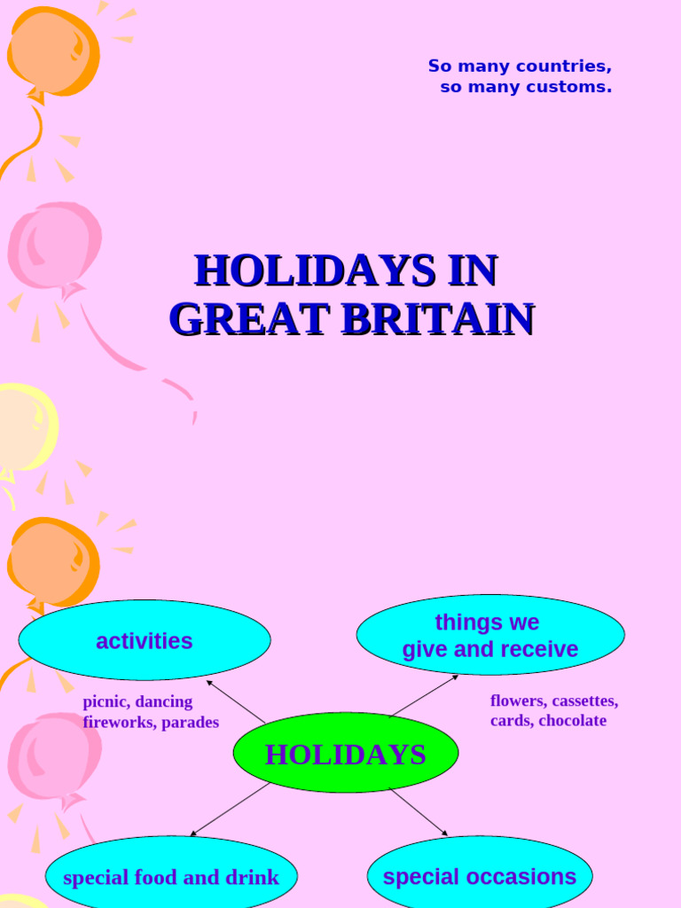Holidays Celebrated in Great Britain | PDF | Halloween | Trick Or Treating